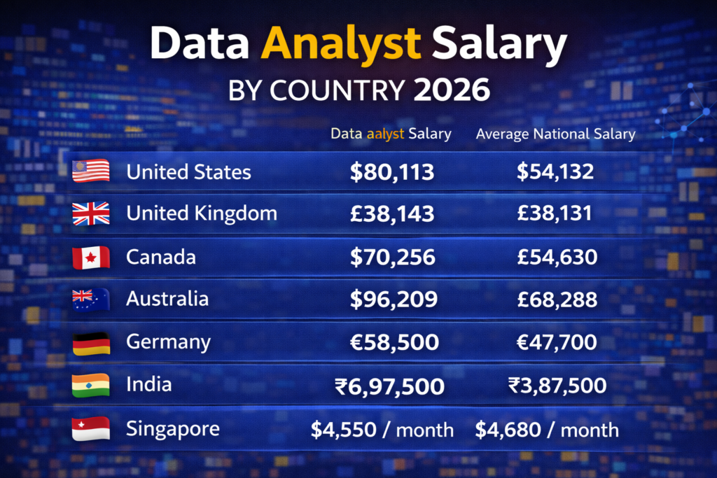 Data Analyst Salary by Country 2026 (Global Comparison)